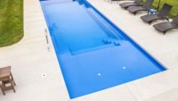 The Freedom with Splash Pad - fiberglass swimming pool